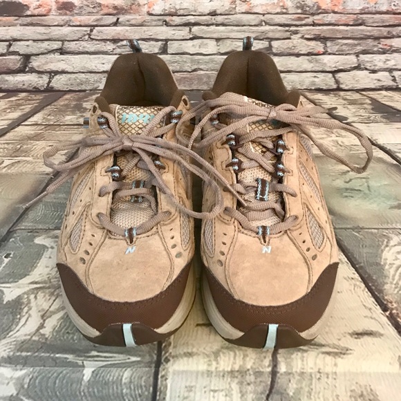 New Balance | Shoes | New Balance Rock Tone Tan Blue Walking Sneakers ...